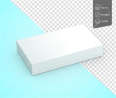 파란색 배경 3d 일러스트에 약국 포장 컨셉을 위한 빈 색 직사각형 상자 모 프리미엄 Psd 파일