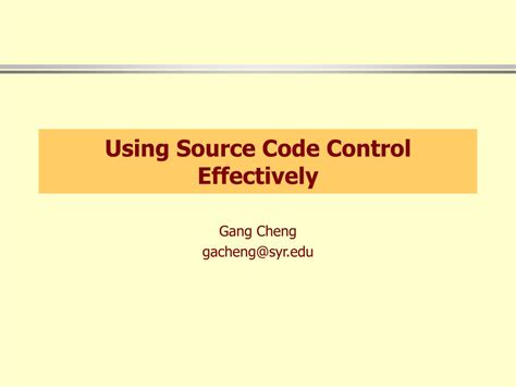 ppt using source code control effectively powerpoint presentation