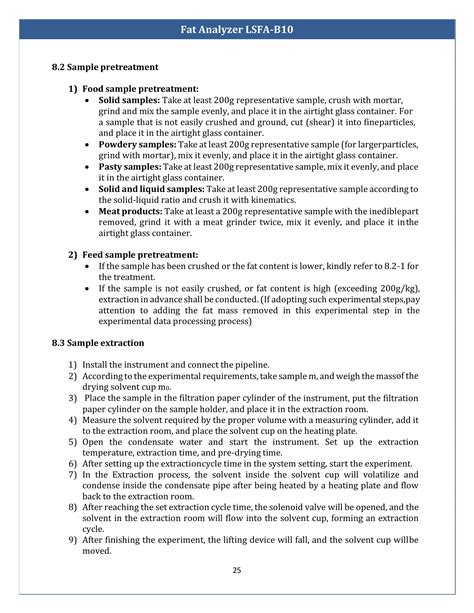 Fat Analyzer Lsfa B10 Operating Manual Labtron