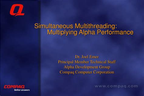 Ppt Simultaneous Multithreading Multiplying Alpha Performance
