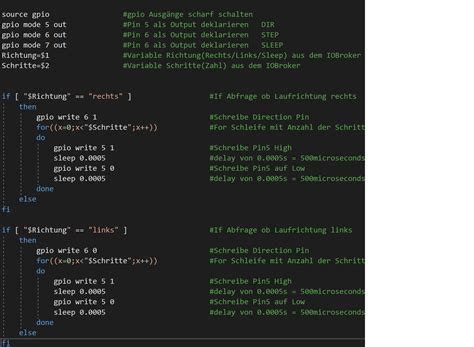 shell script gpio pins