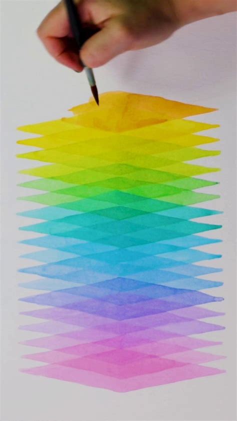 Watercolor Rainbow Argyle Video Rainbow Watercolour Watercolor