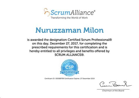 Nuruzzaman Milon On Linkedin Just Got My Csp Certificate