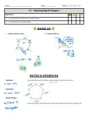 Exploring Regular Polygons Area Calculation Practice Course Hero