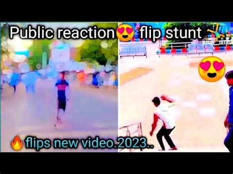 Public reaction😍 flip🤸‍♂️stunt || Tik tok stunt video|| flip new video 2023...@Flipper_Asif ...