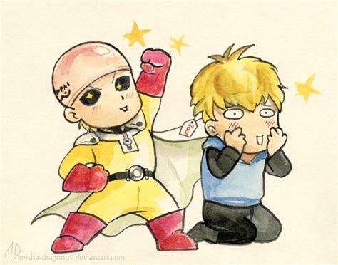 Saitama And Genos By Misha Dragonov On Deviantart