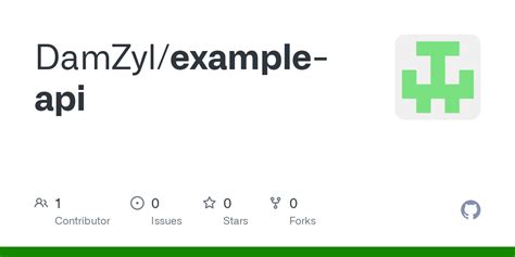 Github Damzylexample Api