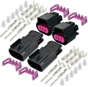 Delphi 3 Pin GT 150 Male Female Sealed Connector Set 20 22 GA 2 Match Set EBay