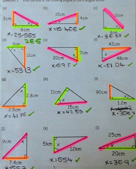 Corbettmaths Gradient Answers