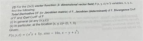 Solved Differential Aspects Of Vector Multivariable
