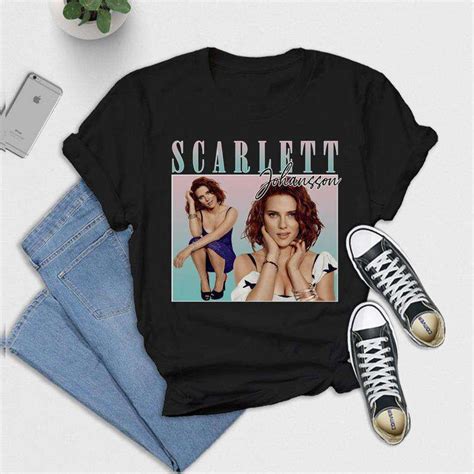 Scarlett Johansson Black Widow Avengers Classic Unisex T Shirt Black