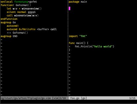 Vim Execute Gq On Whole Buffer On Save Stack Overflow