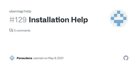 Installation Help · Issue 129 · Ubermaghelp · Github