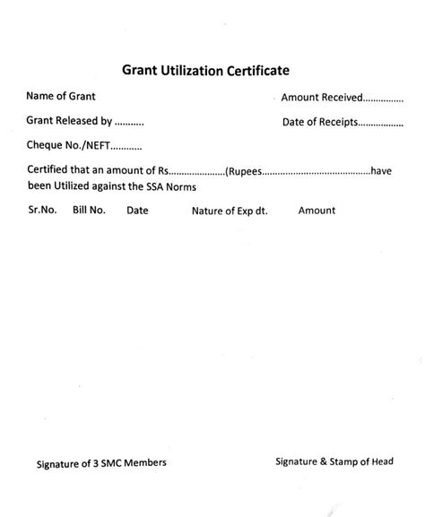 Grant Utilization Certificate For Babes UC 2025 Grant Utilization Certificate For Babes UC 2025