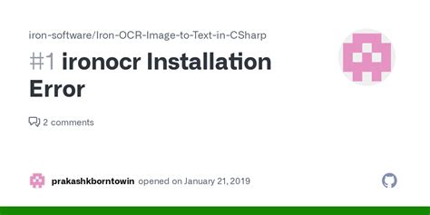 Ironocr Installation Error Issue Iron Software Iron OCR Image To Text In CSharp GitHub