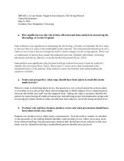 IHP 430 1 3 Case Study Single Event Analysis Docx IHP 430 1 3 Case Study Single Event