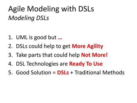 ppt agile modeling using dsls powerpoint presentation free download