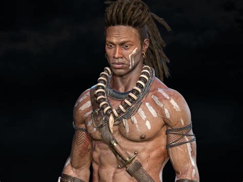 a 3d hyper realistic game character with assets game for your unity