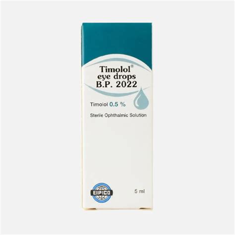 Timolol 05 Eye Drops 5ml Rosheta Uae
