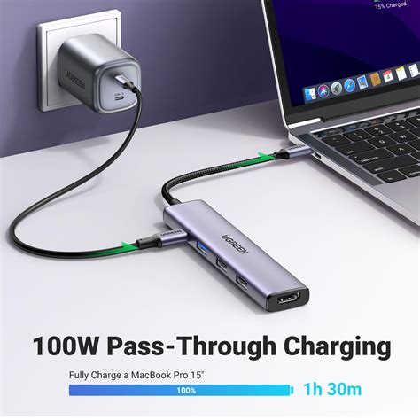 Ugreen Revodok 105 5 In 1 Usb C Hub 100w Pd 4k 30hz Hdmi Ugreen Uk