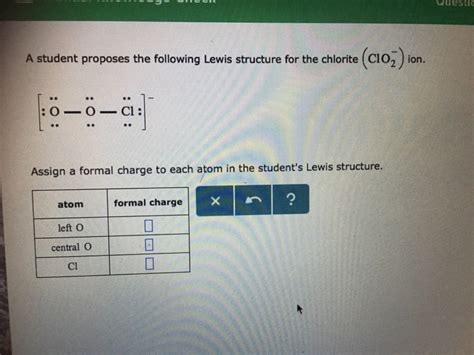 Chlorite Lewis Structure