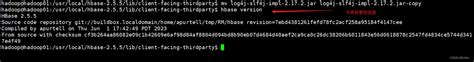 hadoop 5 1 hbase 提示slf4j class path contains multiple slf4j bindings