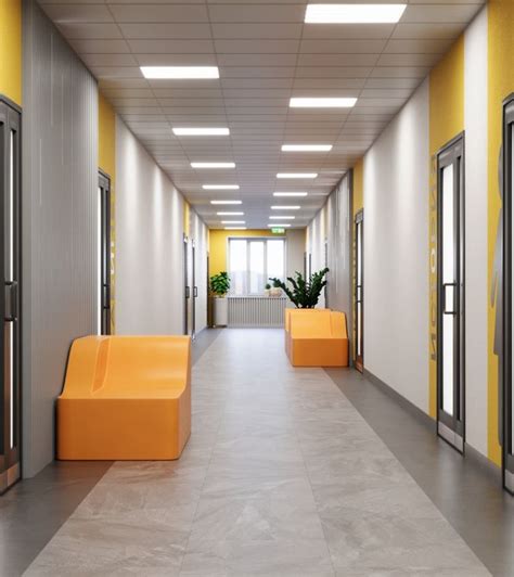 Проект дизайна образовательной среды для школы Школьный интерьер School Recreation Design Дизайн