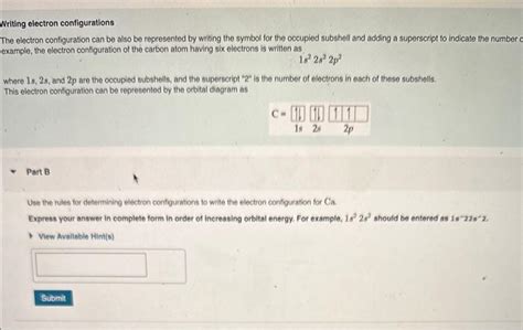 [solved] The Electron Configuation Of An Atom Descrbes How