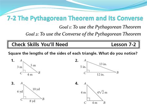 Pythagorean Theorem Converse Worksheet Printable Calendars AT A GLANCE