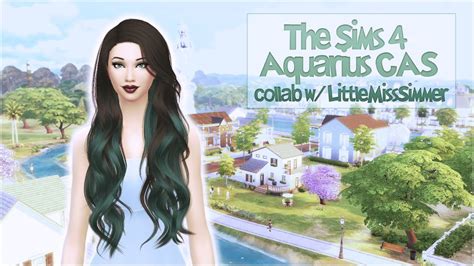 The Sims 4 Aquarius CAS | Collab w/ LittleMissSimmer - YouTube