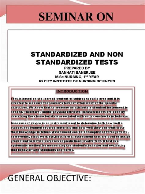 Standardized And Non Standardized Test Pdf