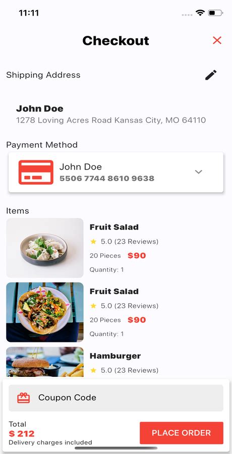 Foody Restaurant Mobile App Flutter Ios And Android Ui Kit Codemarket