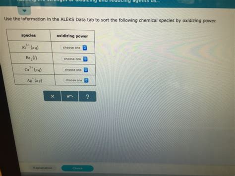 Use The Information In The Aleks Data Tab To Sort The
