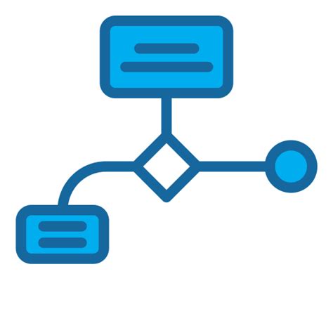 Icono De Diagrama De Flujo Generic Blue