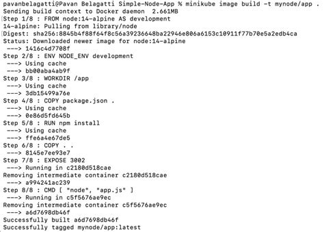 Deploy Your Simple Nodejs Application Using Local Docker Images In