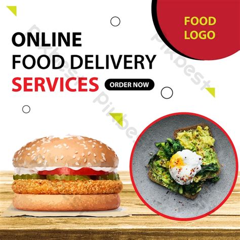 온라인 음식 배달 서비스 소셜 미디어 배너 디자인 템플릿 Png Ai 무료 다운로드 Pikbest