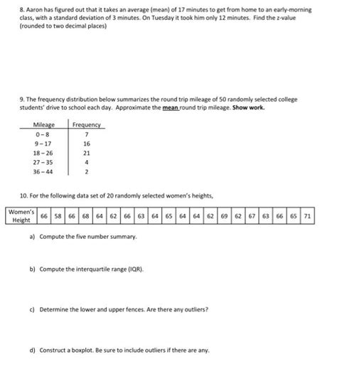 solved draw a frequency ogive or relative frequency ogive