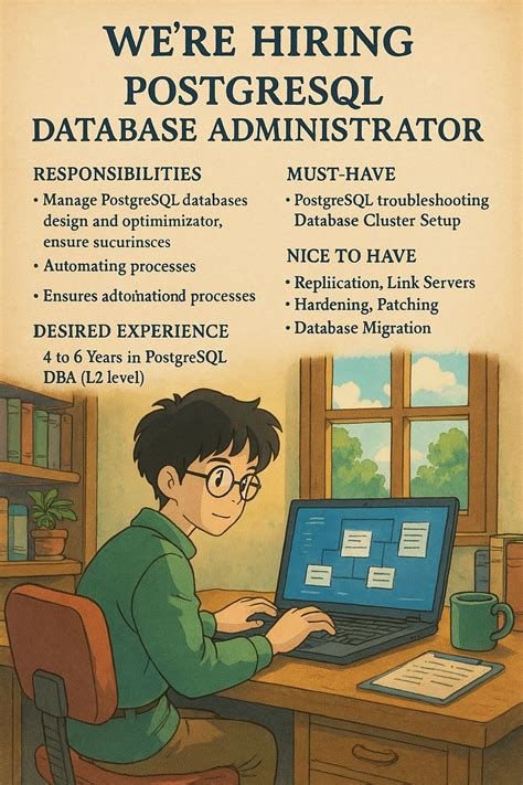 Postgresql Databaseadministrator Dbajobs Nowhiring Techjobs Shashank Sam Dwivedi