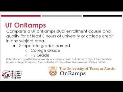 Ap Ut Onramps Dual Credit Youtube