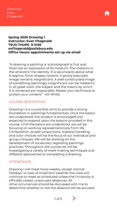 online course web app syllabus on behance
