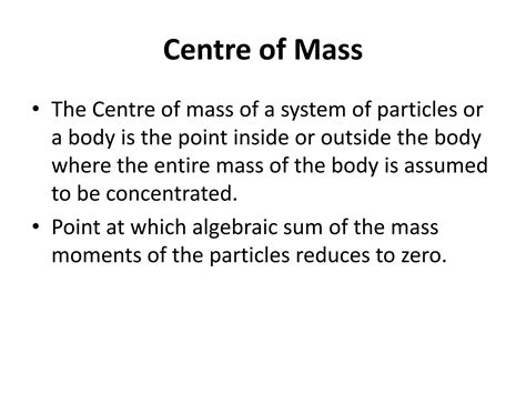 SYSTEM OF PARTICLES AND ROTATIONAL MOTION Pptx