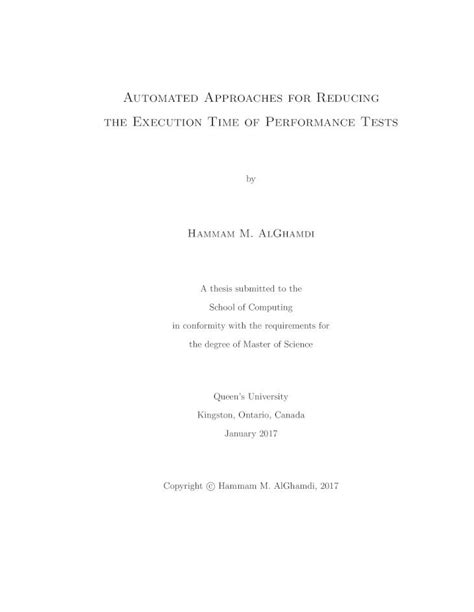 Pdf Automated Approaches For Reducing The Execution Time Of · An