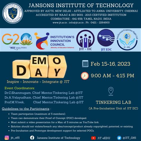demo day 2023 jansons institute of technology