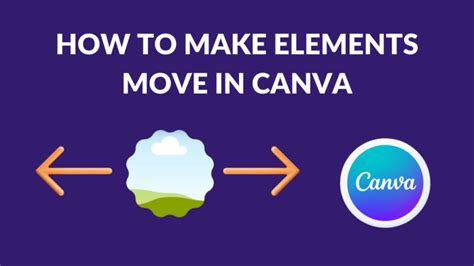 How To Make Elements Move In Canva Template Fonts