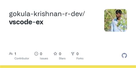 Github Gokula Krishnan R Dev Vscode Ex