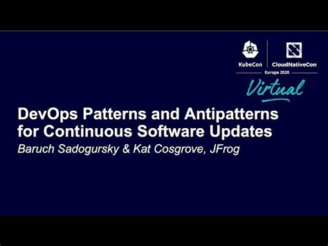 Conference Talks Talk Devops Patterns And Antipatterns For Continuous