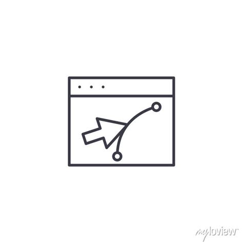 Vector Graphics Linear Icon Concept Vector Graphics Line Vector • Wall