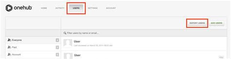 How To Export A List Of Your Users Onehub