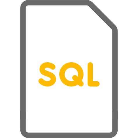 Sql File Generic Color Outline Icon Sql File Generic Color Outline Icon