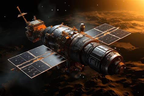 Premium Ai Image Orbit Protected Satellites Antennas Trace Solar